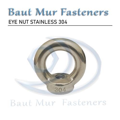 Jual Eye Nut Stainless 304 M6 X 1.0 / Eye Nut SUS 304 - Jakarta Pusat ...