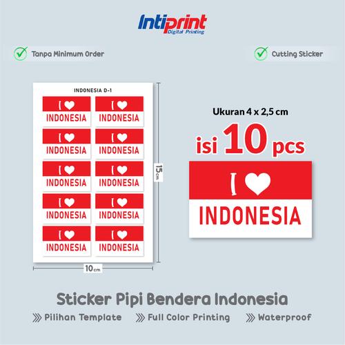 Jual Sticker Pipi Bendera - Tempelan Pipi Merah Putih / Stiker 17 ...