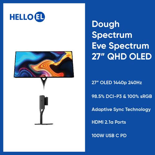 Jual Dough Spectrum Eve Spectrum 27” Adjustable Stand QHD OLED 1440p ...