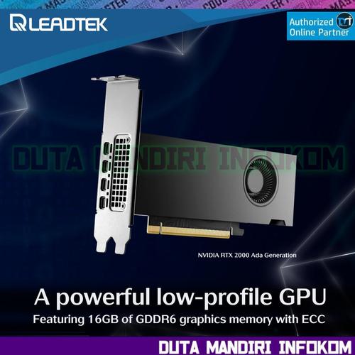 Promo Leadtek Nvidia Quadro RTX 2000 ADA Generation 16GB GDDR6 Cicil 0% 3x - Jakarta Pusat ...