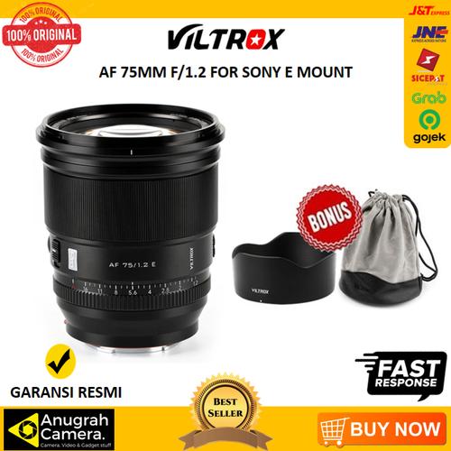 Jual Viltrox AF 75mm f1.2 E PRO for Sony APSC Viltrox 75 mm f/1.2 RESMI ...