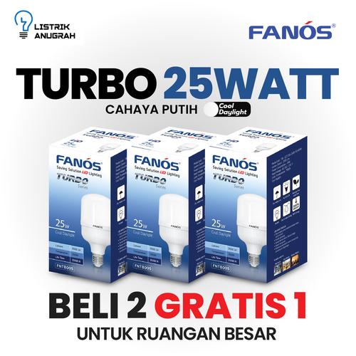 Jual Fanos Turbo 25 Watt Lampu Bohlam LED Putih ( CDL ) !! - Paket 3pcs ...