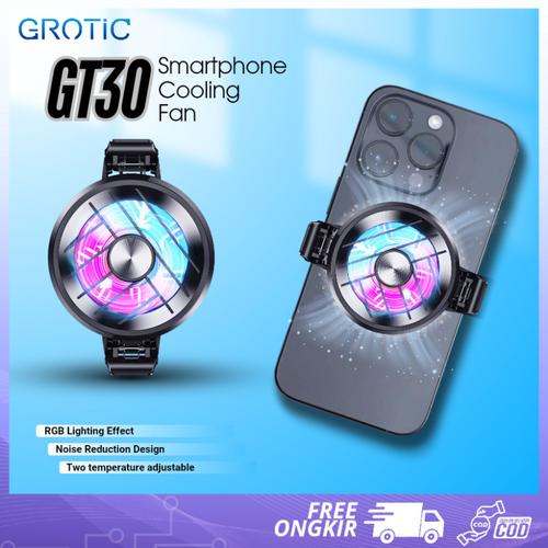 Promo Pendingin Hp GROTIC Cooling Fan Ice Shark Kipas Gaming RGB - Kab ...