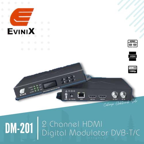 Jual Digital Modulator Evinix 2 Channel DM201 Encoder DVBT2 DVBC DM-201 Kabel TV UHF - Kota ...