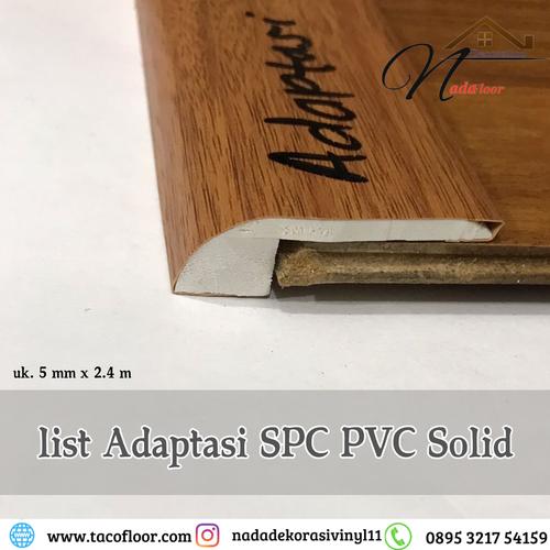 Jual list adaptasi lantai spc pvc solid | list aksesoris spc flooring pembatas pintu warna di ...