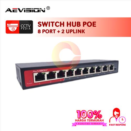 Jual AEVISION SWITCH HUB POE 8 PORT + 2 UPLINK - Kota Surabaya ...