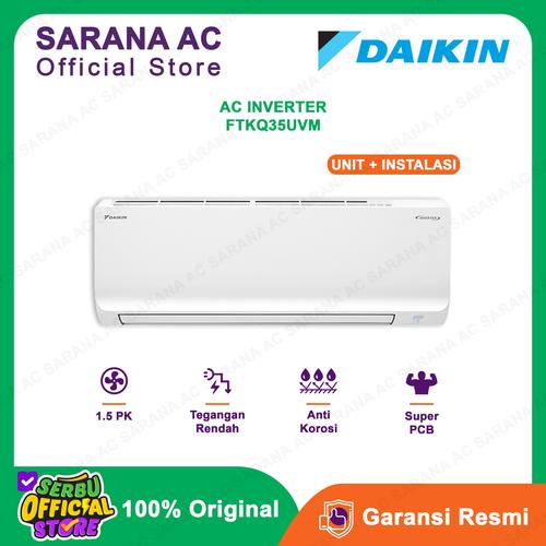 Jual AC DAIKIN FTKQ-35 1,5 AC DAIKIN 1,5PK FTKQ 35 FLASH Inverter Unit Only - Jakarta Barat ...