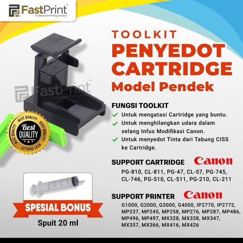 Jual Fast Print Toolkit Penyedot Tinta Cartridge PG 810 811 745 G1000 ...