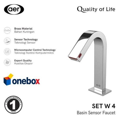 Jual AER Kran Wastafel Sensor Otomatis Kuningan - Automatic Sensor SET ...
