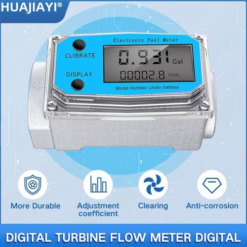 Jual Pro, Metal High-Precision Turbine Water Flow Meter Lcd Digital With Npt Counter&Fnpt Thread ...