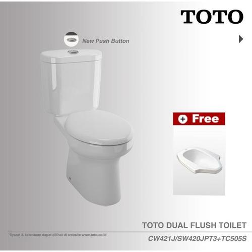 Jual TOTO Closet CW421J/SW420JPT3+TC505S | Closet Duduk - Kloset Duduk ...