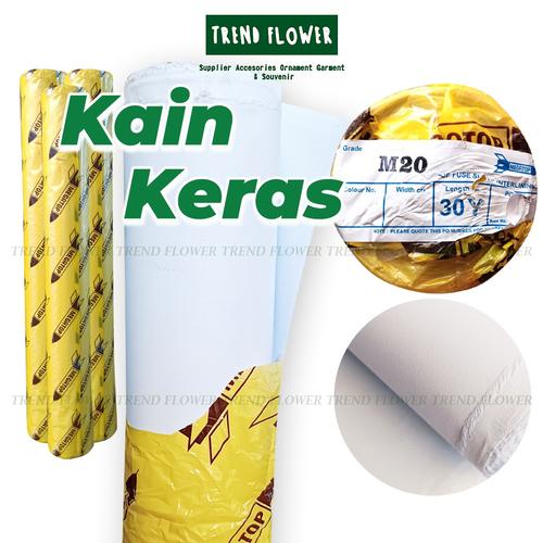 Jual KAIN KERAS M20 - KAIN KAPAS LEM -LAPISAN KERAH KAKU ADA 25F 15F ALAS BAJU ALAS KERAH - 1 ...