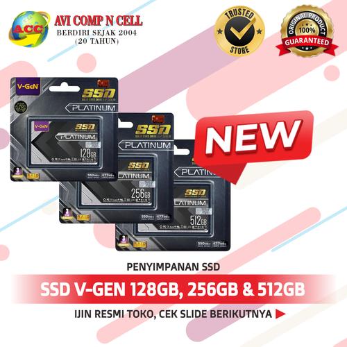 Jual SSD VGEN 128GB 256GB 512GB SATA 3 V-GEN PLATINUM 2,5Inch Speed ...