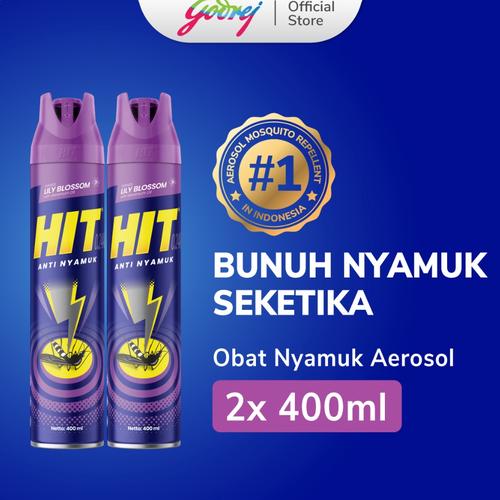 Jual Big Promo Hit Aerosol Lily Blossom 400ml - Obat Nyamuk - Bunuh ...
