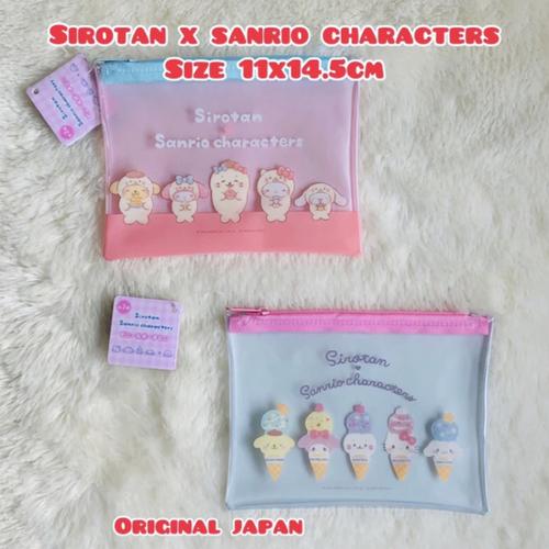 Jual sirotan x sanrio characters pouch size 11x14.5cm original japan ...