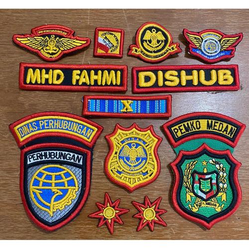 Jual Logo atribut baju seragam logo dinas perhubungan bordir emblem ...
