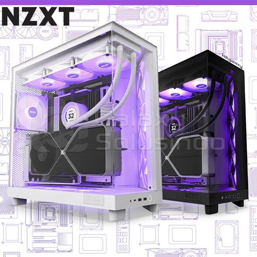 Promo NZXT H6 FLOW RGB Matte Tempered Glass ATX Gaming Case - Black ...
