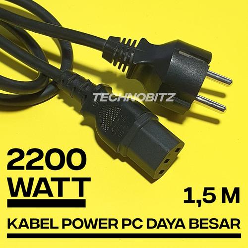 Jual Kabel PC Komputer Tebal 10 Ampere 2200 Watt Untuk Power Supply MSI ...