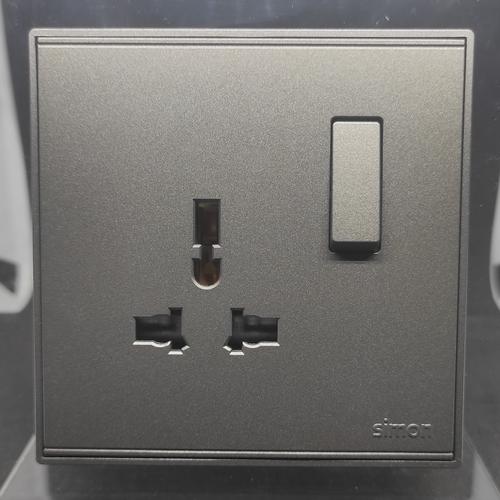 Jual SIMON E6 GREY UNIVERSAL SOCKET W/ SWITCH / MULTI SOCKET WITH ...