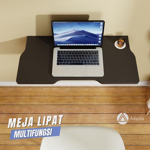 Jual Meja Kerja Lipat Dinding Minimalis Uk. 80x40x1.5cm Meja Belajar STEVEN - Holder minum ...