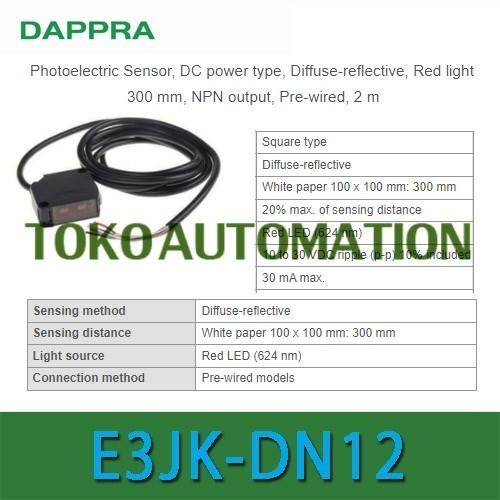 Jual E3JK-DN12 E3JK - DN12 E3JK DN12 NPN sn 300mm 2M Photoelectric ...