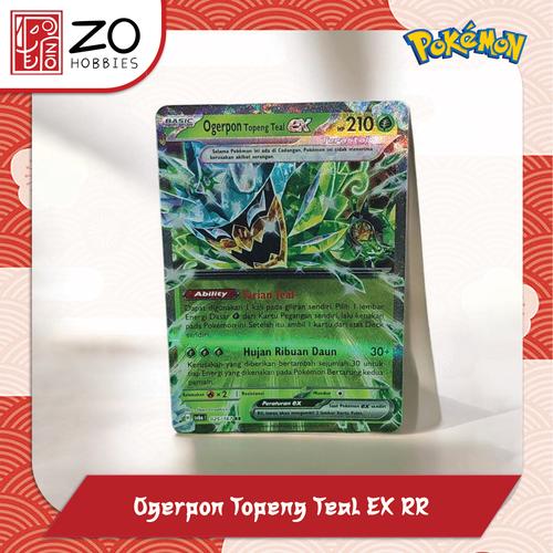 Jual Ogerpon Topeng Teal ex (RR) Topeng Transfigurasi Kartu Pokemon ...