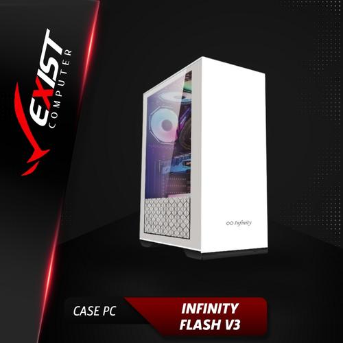 Jual Casing Infinity Flash V3 Tempered Glass ATX MATX Gaming PC Case ...