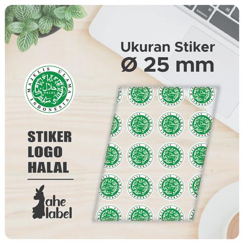 Jual Sticker Label Logo Halal Indonesia diameter 2.5 cm - Jakarta Barat ...
