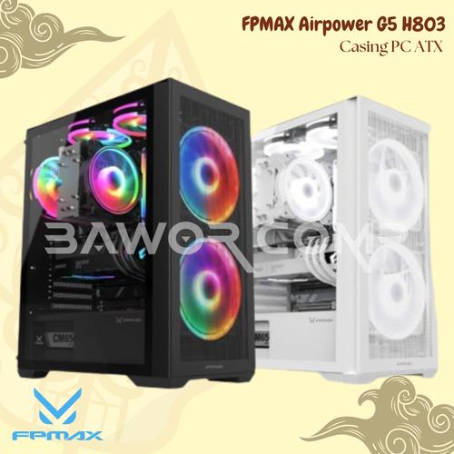 Jual FPMAX Airpower G5 H803 Black / White Free 2 Fan ARGB | Casing PC ...