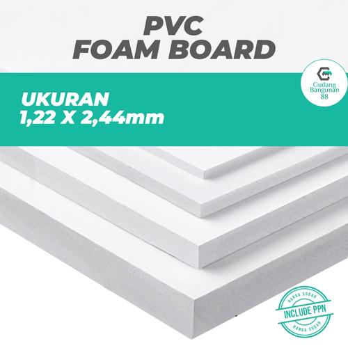Jual PVC Board / PVC foam Board Density SUPER GRADE Ukuran 1220 X 2440 ...