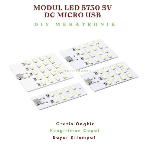 Jual Modul LED 5730 5V DC 8 12 16 20 LED Micro USB SMD Mini Portable Lampu Darurat Emergency - 8 ...