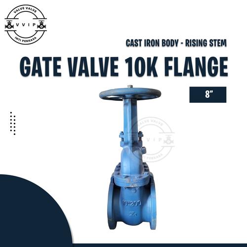 Jual GATE VALVE FLANGE JIS 10K CAST IRON - SIZE UKURAN 8" INCH DN200 ...