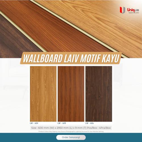 Jual Wall Board LAIV 60cm x 2.95 m Motif Kayu Sistem Click / Papan ...