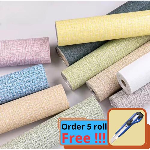 Jual Wallpaper Foam / Wallpaper Dinding 3D Foam Linen / Wallpaper ...