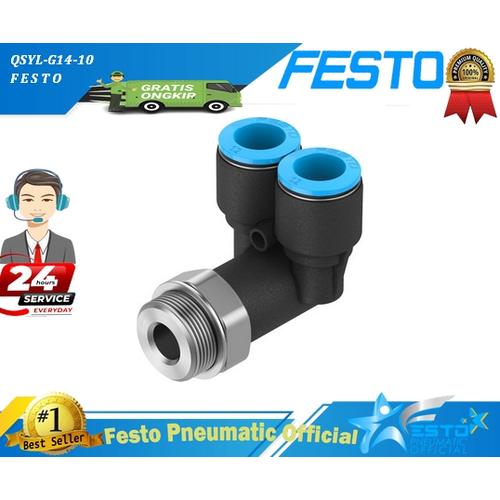 Jual FESTO PartNo: 186195 QSYL-G1/4-10 Push-in Y-fitting - Kota ...