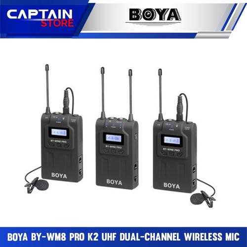 Jual BOYA BY-WM8 Pro K2 UHF Dual-Channel Wireless Mic Microphone System ...