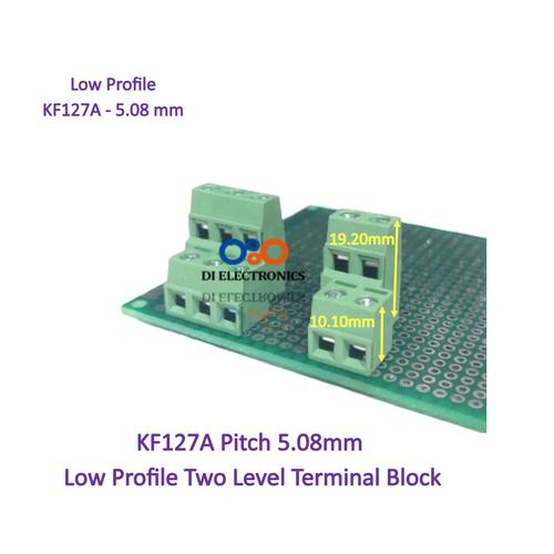 Jual KF127A Dual Row PCB Screw Terminal Block Pitch 5.08mm Double ...