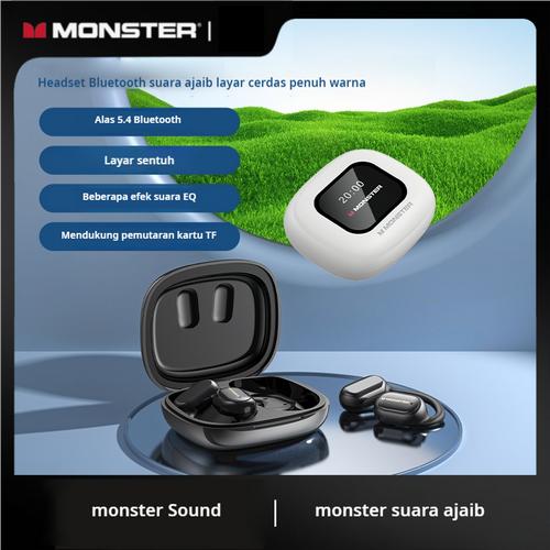 Jual Monster E59 OWS Open Touch Screen Headset Bluetooth 5.4 ENC Noise ...