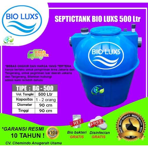 Jual Septic Tank Bio, Biotank - Biofil, Septic Tank Bioluxs Bg - 500 ...