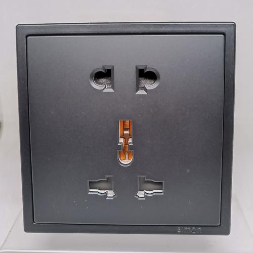 Jual SIMON I7 BLACK DOFF / MATT BLACK UNIVERSAL SOCKET AND 2 PIN SOCKET ...