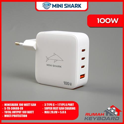 Jual Charger - MINISHARK - 100W Gan - GAN PD 3.0 4 Port Fast Charger ...