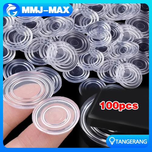 Jual 100pcs Alas Kaca Meja Anti Slip/Ring Bulat Ganjalan Meja Kaca/Anti ...