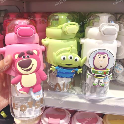 Jual MINISO Botol Minum Plastik TRITAN Sedotan DISNEY Lotso Buzz (600ml ...