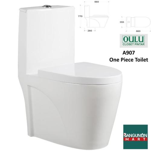 Jual KLOSET DUDUK OULU A907 MONOBLOK ONE PIECE TOILET BERMUTU - Kota Tangerang - GriyaMega Store ...