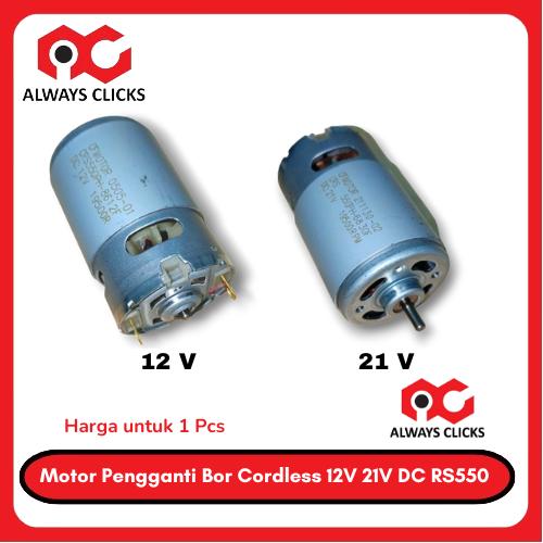 Promo Dinamo Motor DC RS 550 12 Volt 21 Volt Dinamo Bor Cordless - 12V ...