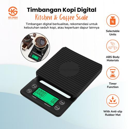 Jual Digital Scale Coffee / Timbangan Digital Kopi / Dapur dengan Timer ...