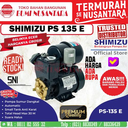 Jual Shimizu Water Pump PS-135 E Pompa Air Dangkal Original Garansi ...