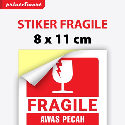 Jual Stiker Fragile 8 x 11 cm - Stiker Pecah Belah - Stiker Label Kromo ...