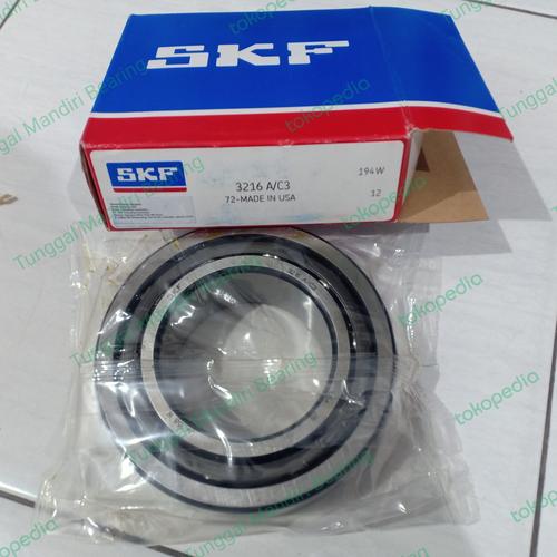Jual DOUBLE ROW ANGULAR CONTACT BALL BEARING 3216 A/C3 SKF ORIGINAL ...