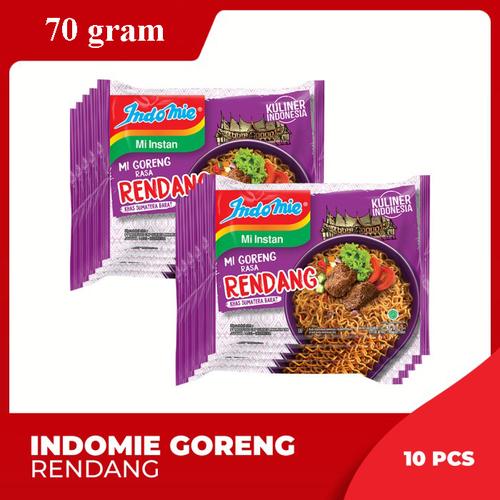 Jual INDOMIE GORENG RENDANG PACK PER 10 BUNGKUS FUN CORNER DENGAN ...